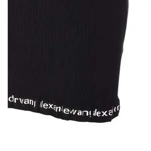 Alexander Wang Logo Half Zip Dress - Black