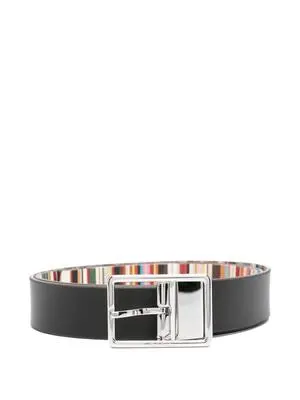 Paul Smith Signature Stripe Leather Belt - Multicolor