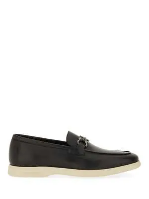 FERRAGAMO Moccasin Gancini - Black