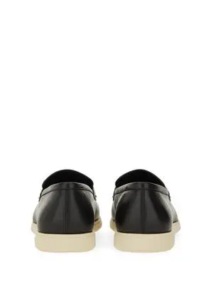 FERRAGAMO Gancini Moccasin - Black