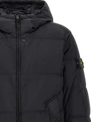 Stone Island Ruffled Effect Down Jacket