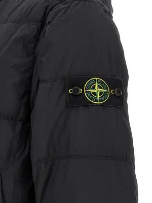 Stone Island Ruffled Effect Down Jacket