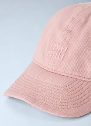 Miu Miu Drill Baseball Cap - Pink