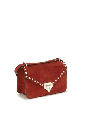 Valentino Garavani Rockstud Mini Suede Shoulder Bag