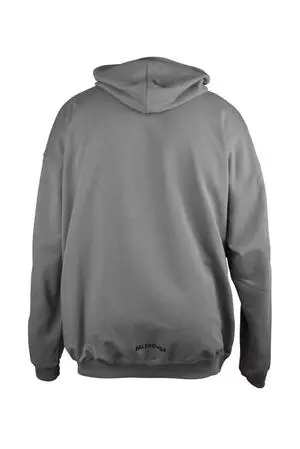 Balenciaga Cotton Hooded Sweatshirt - Gray