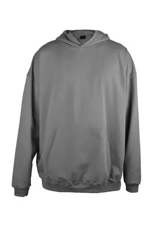 Balenciaga Cotton Hooded Sweatshirt - Gray