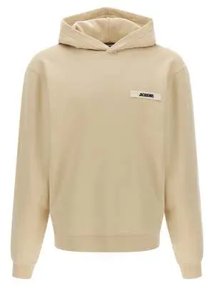 Jacquemus Le Hoodie Gros-grain' Hoodie - Cream