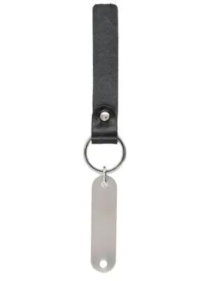 Our Legacy Leather Keychain Ring - Black