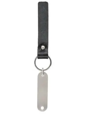 Our Legacy Leather Keychain Ring - Black