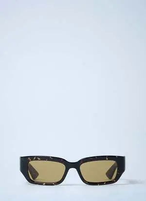 Bottega Veneta Dash Rectangular Sunglasses - Brown