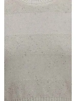 Brunello Cucinelli Knit And Sequin Vest