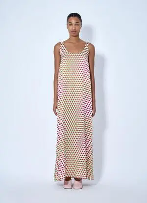 Dries Van Noten Silk Polka-dot Maxi Dress
