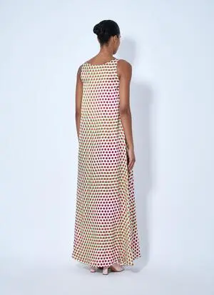 Dries Van Noten Silk Polka-dot Maxi Dress