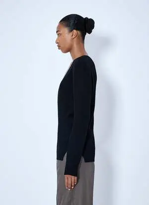 Rick Owens Deep V-neck Ribbed Sweater