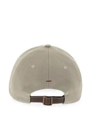 Brunello Cucinelli Logo Cotton Baseball Cap - Multicolor