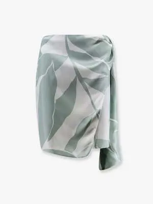 Max Mara Mxmstrano Silk Pareo Skirt - Multicolor