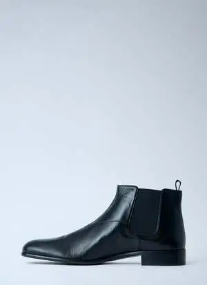 Prada Leather Chelsea Boots - Black