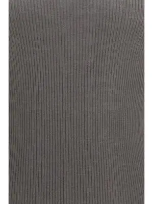 Rick Owens Slim Ribbed Long-sleeve Sweater - Gray
