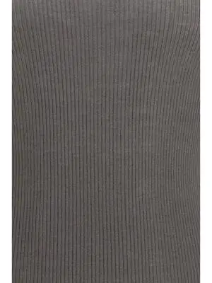 Rick Owens Ribbed Long-sleeve Sweater - Gray