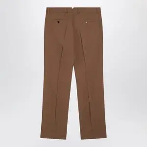 AMI Paris Hazelnut Wool Trousers