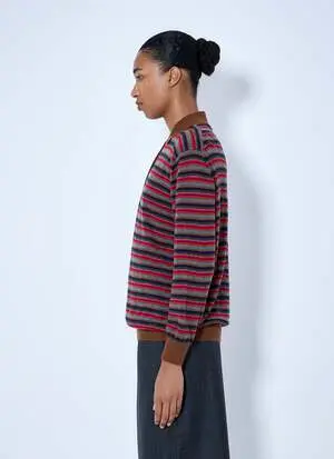 Prada Striped Polo Sweater