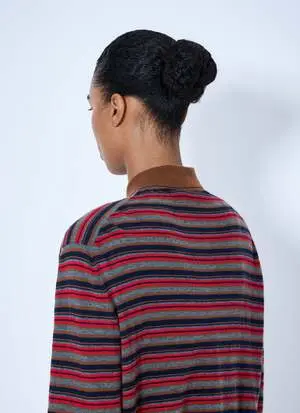 Prada Striped Polo Sweater