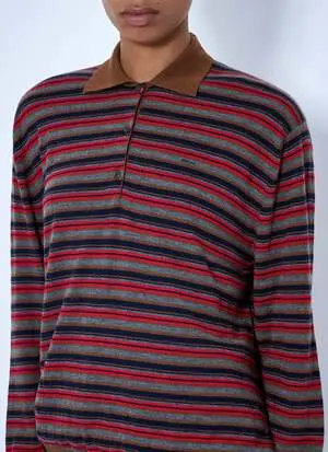 Prada Striped Polo Sweater