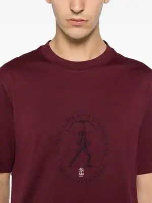 Brunello Cucinelli Logo Cotton T-shirt