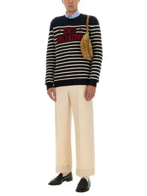Valentino Garavani Chez Wool Sweater - Blue