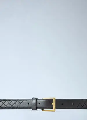 Bottega Veneta Solo Leather Belt
