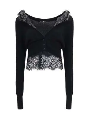 ERMANO SCERVINO Ermanno Scervino Lace Cardigan - Black