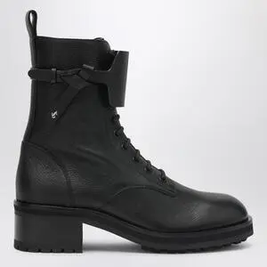 JIMMY CHOO Rosabel Flat Leather Ankle Boots