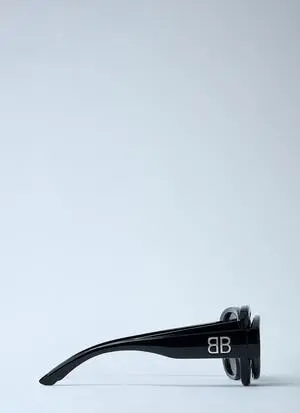 Balenciaga Superbusy Round Sunglasses - Black