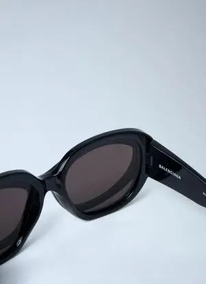 Balenciaga Superbusy Round Sunglasses - Black