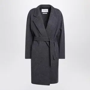 Max Mara Wool Coat With Denim Effect