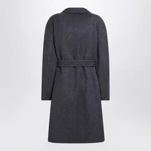 Max Mara Wool Coat With Denim Effect