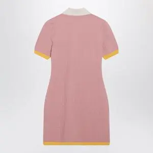 Fendi Ff Jacquard Polo Dress - Pink