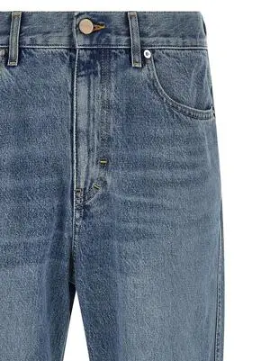 Gucci Délavé Effect Denim Jeans - Blue