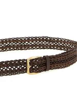 Brunello Cucinelli Braided Leather Belt