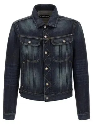 TOM FORD Selvedge Icon Denim Jacket - Blue