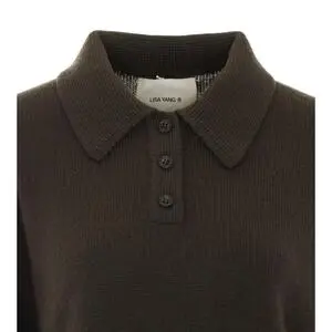 LISA YANG Cashmere Long-sleeve Polo - Green
