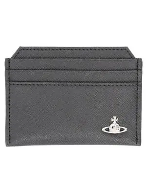 VIVIENNE WESTWOOD Card Holder With Orb Detail - Black