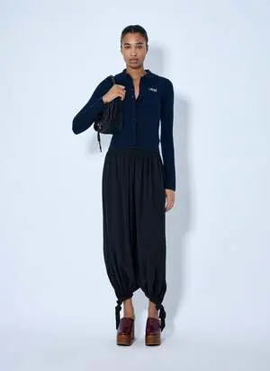 Chloé Fluid Pleated Crêpe De Chine Trousers