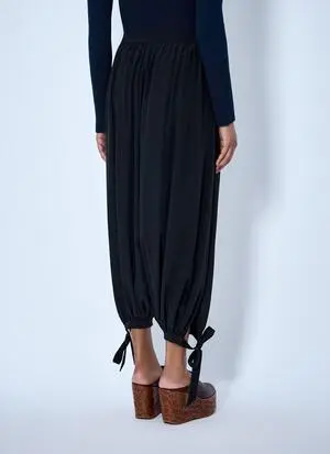 Chloé Fluid Pleated Crêpe De Chine Trousers