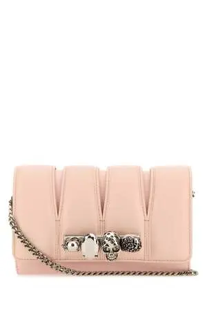 Alexander McQueen Leather The Slash Clutch - Pink