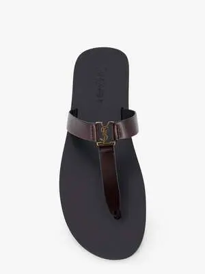 Saint Laurent Babylone Leather Sandals