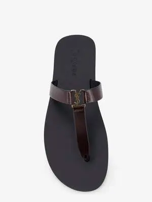 Saint Laurent Leather Sandals - Multicolor