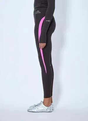 Balenciaga High Waist Leggings - Brown