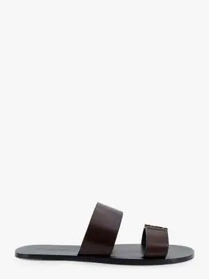 Saint Laurent Babylone Leather Sandals - Multicolor