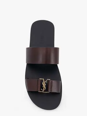 Saint Laurent Leather Sandals - Multicolor